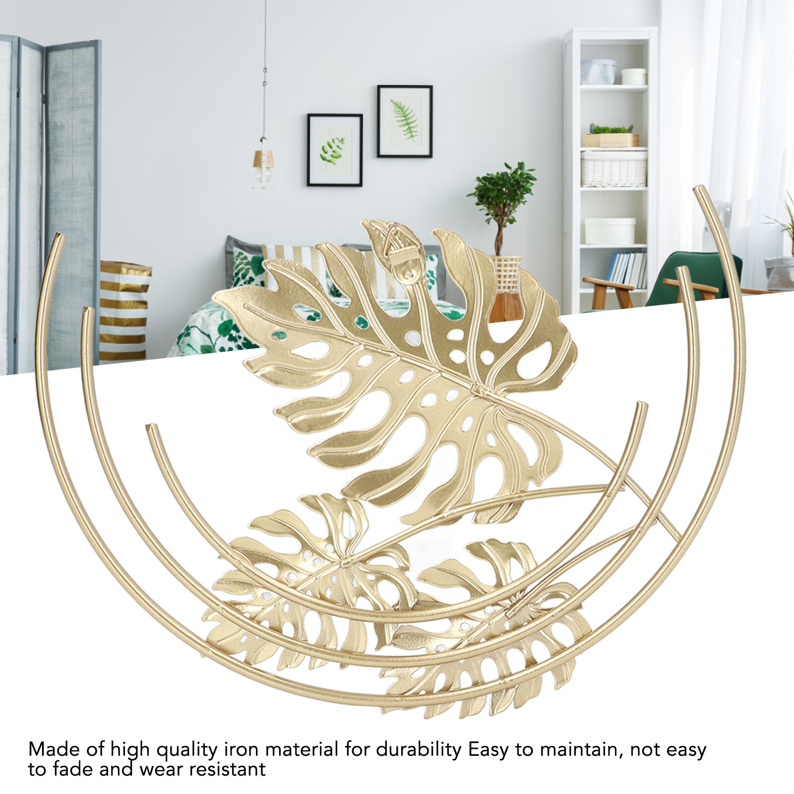Железные настенные скульптуры, золотой металлический лист, настенный декор для гостиной, спальни, офиса, дома A