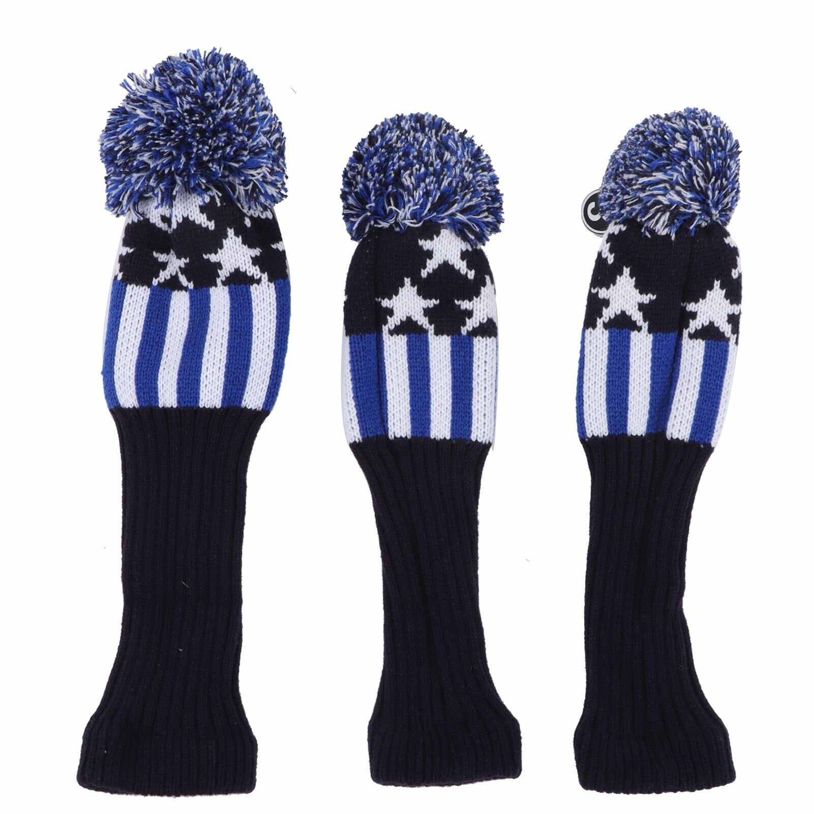 Чехлы для головок клюшек для гольфа, набор 3 в 1, № 1/3/5, защитный чехол для деревянных клюшек для гольфа, прочная трикотажная ткань