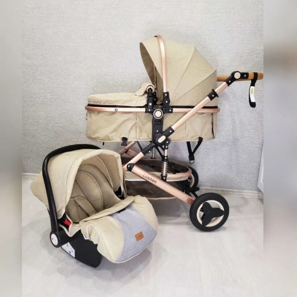 Детская коляска для новорожденных 3 в 1 Luxmom 530W трансформер