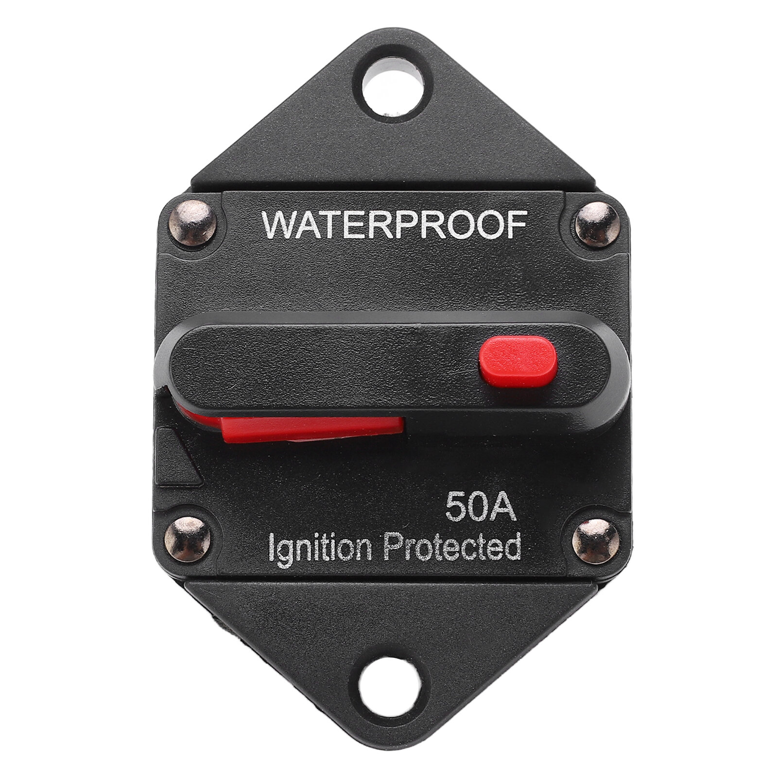 Автоматический выключатель постоянного тока 32 В с Переключателем Ручного Сброса Водонепроницаемый для Автомобиля Морской Лодки Грузовика Автобуса RV ATV 50A