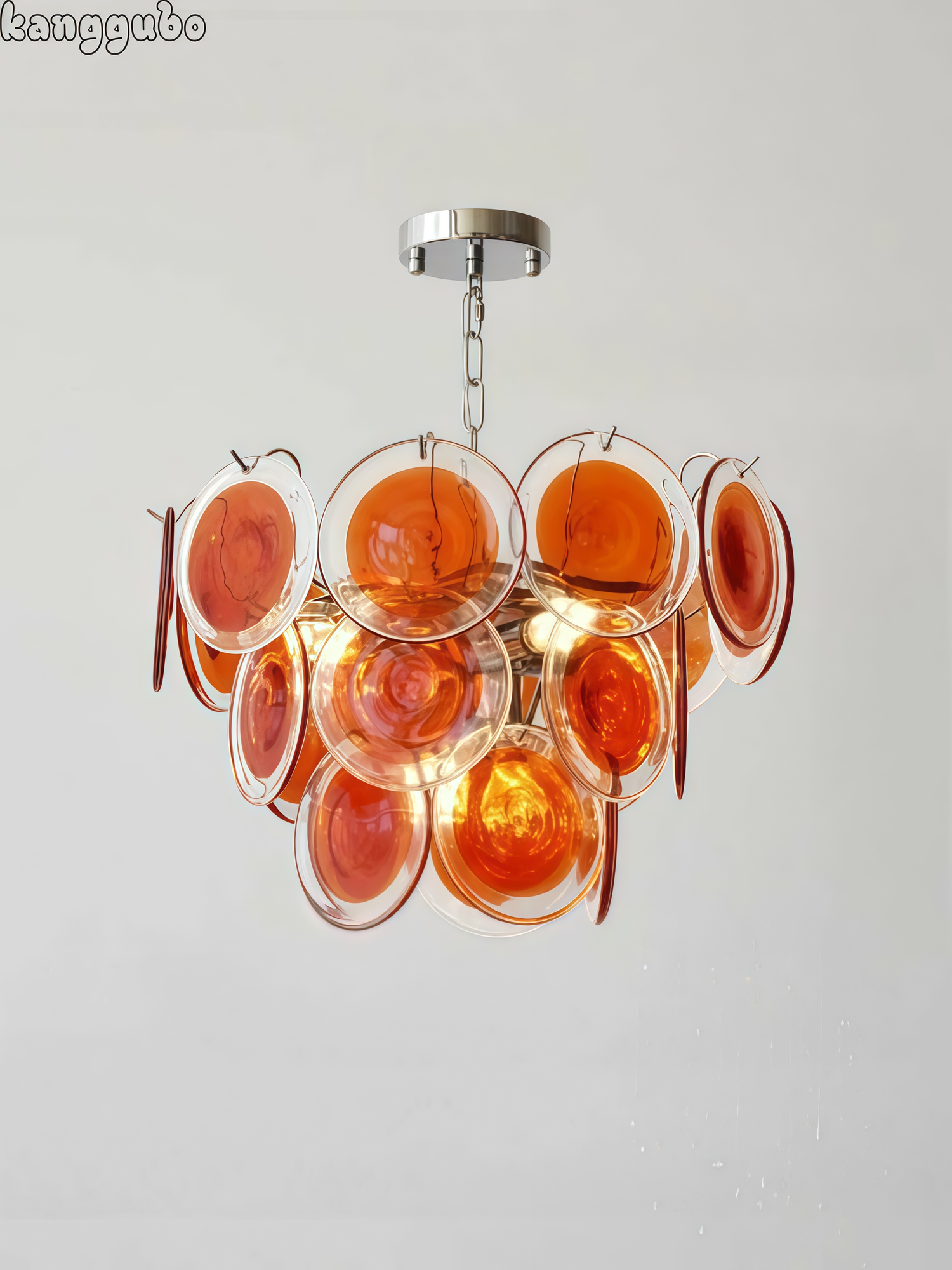 Итальянская муранская люстра из витражного стекла ручной работы