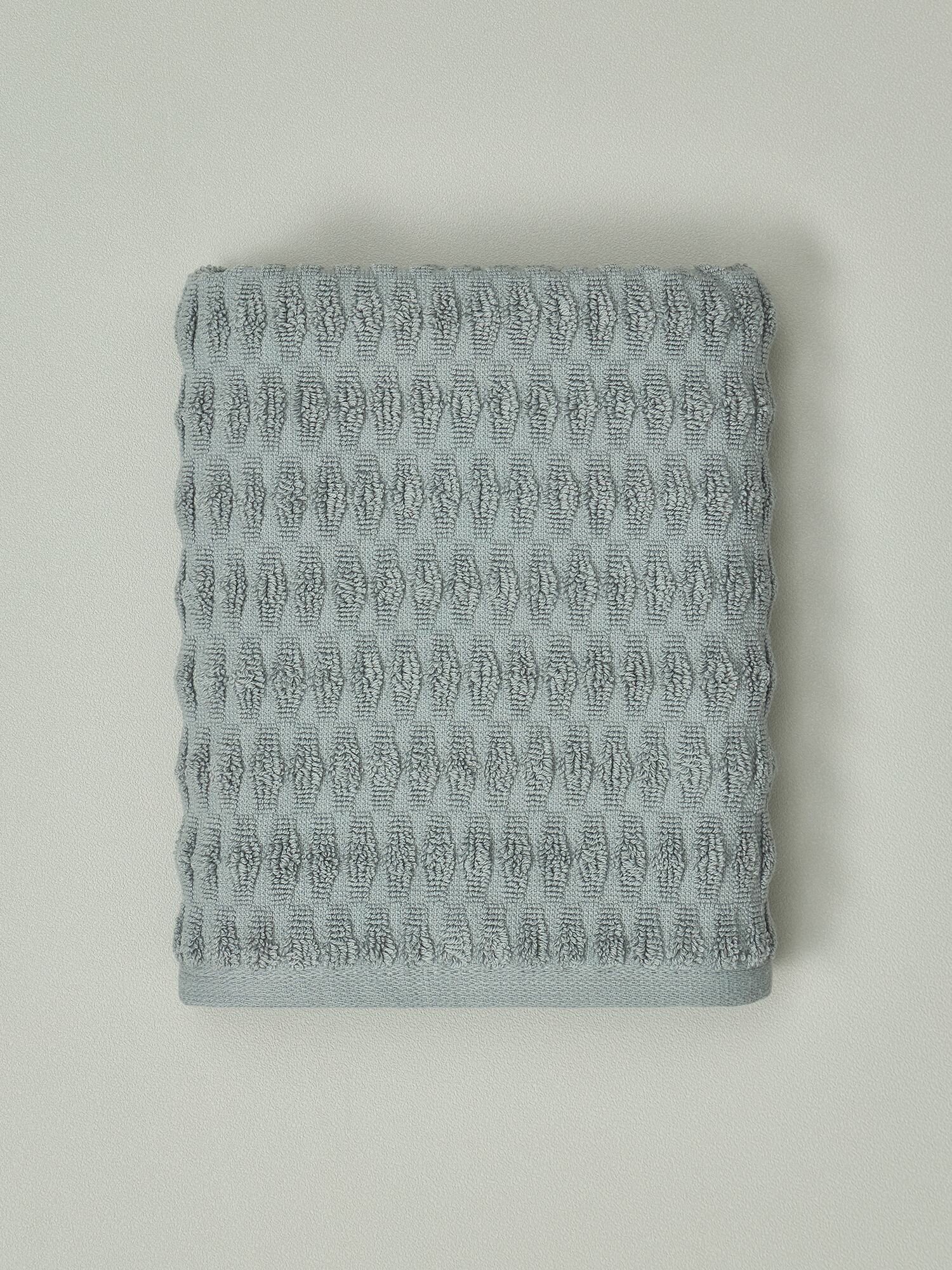 Полотенце махровое "рондо/Rondo"50х90, серый