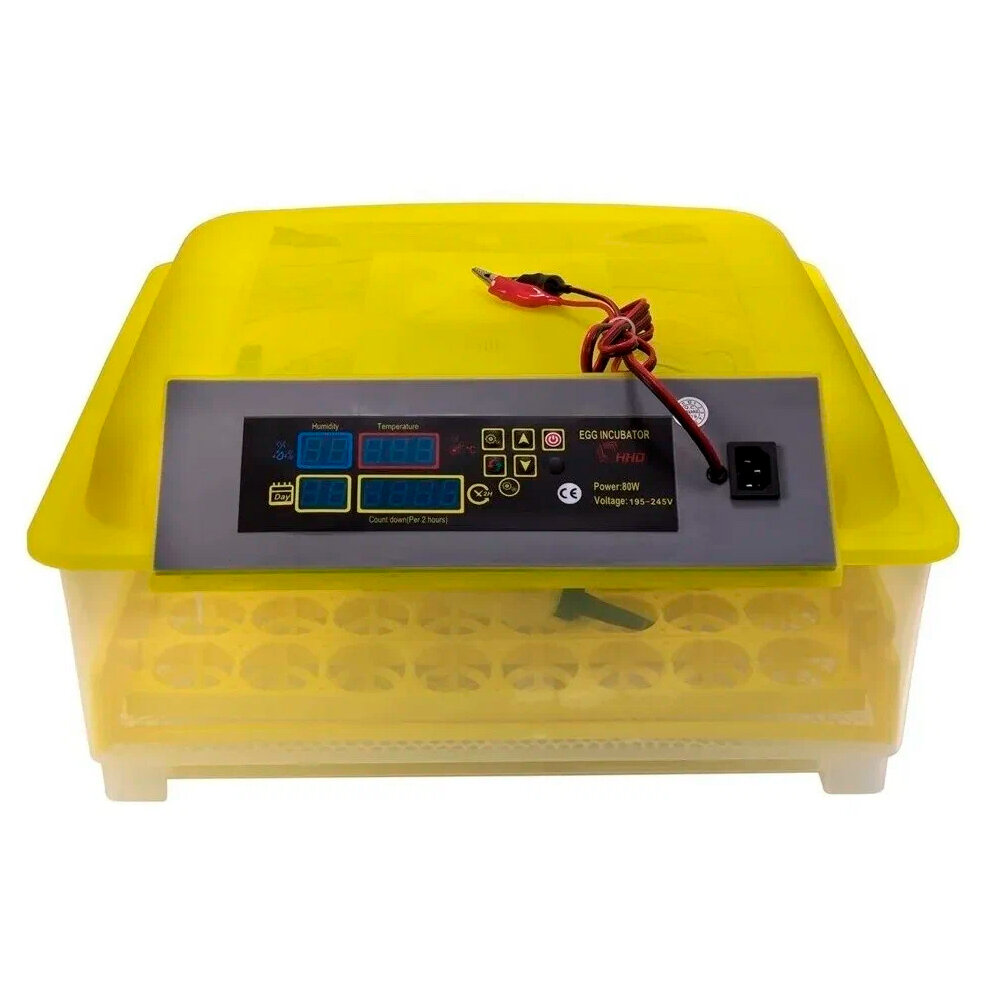 Инкубатор HHD на 56 куриных яиц с автоматически переворотом. Инкубатор с резервным питанием, инкубатор для яиц