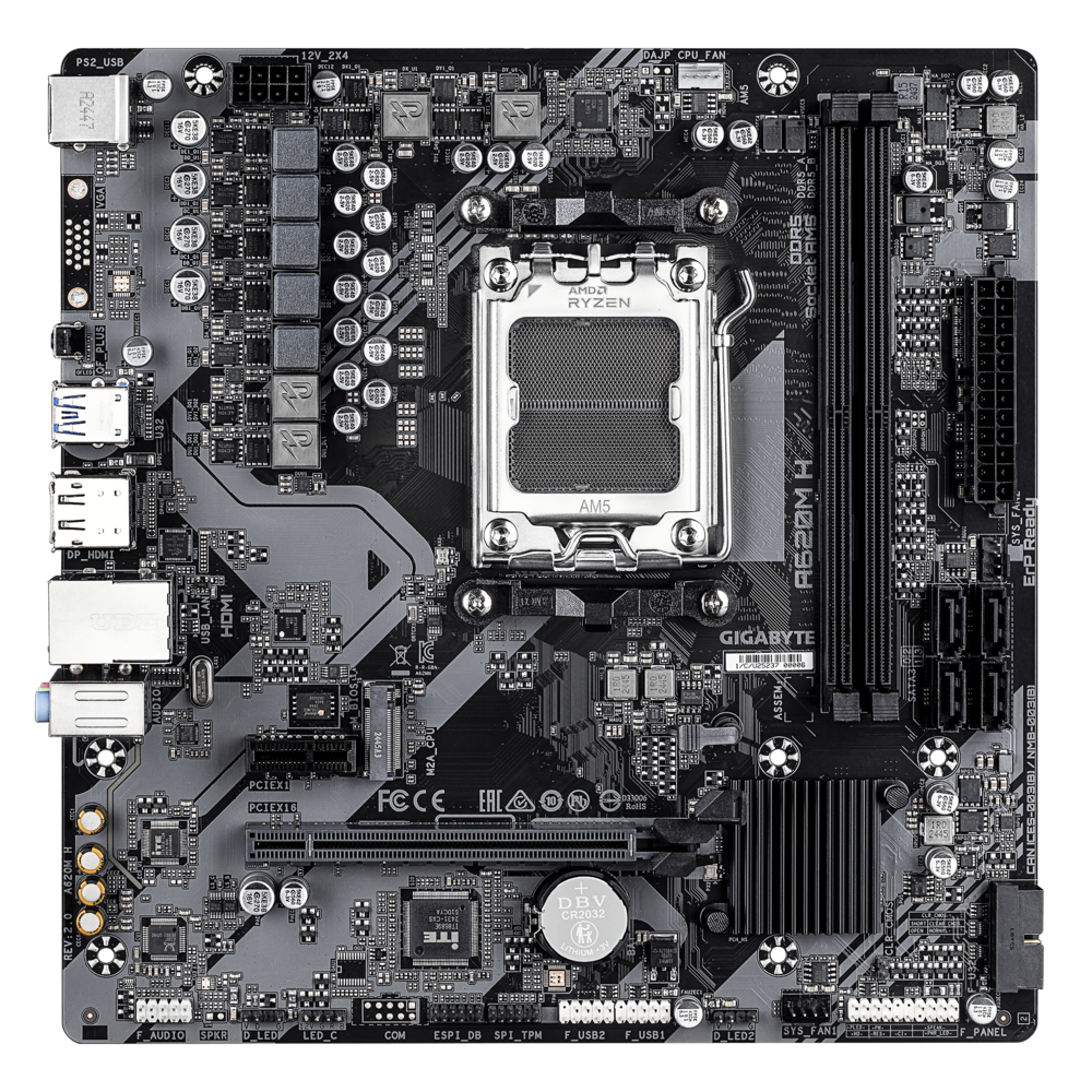 Материнская плата Gigabyte A620M H 2.0