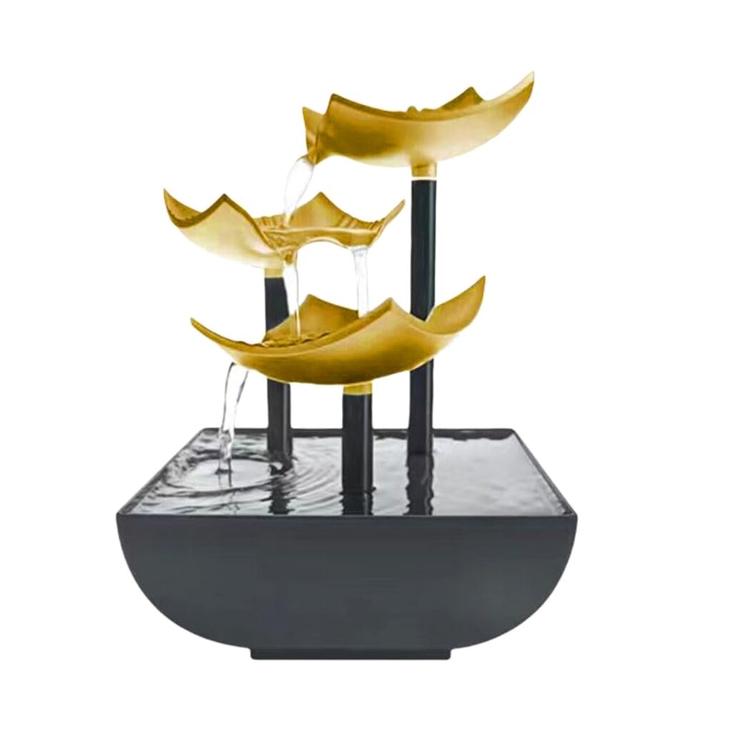 Крытый Фонтан Воды Со Светодиодным Освещением USB Power Decoration Для Домашнего Офисного Стола Релаксации