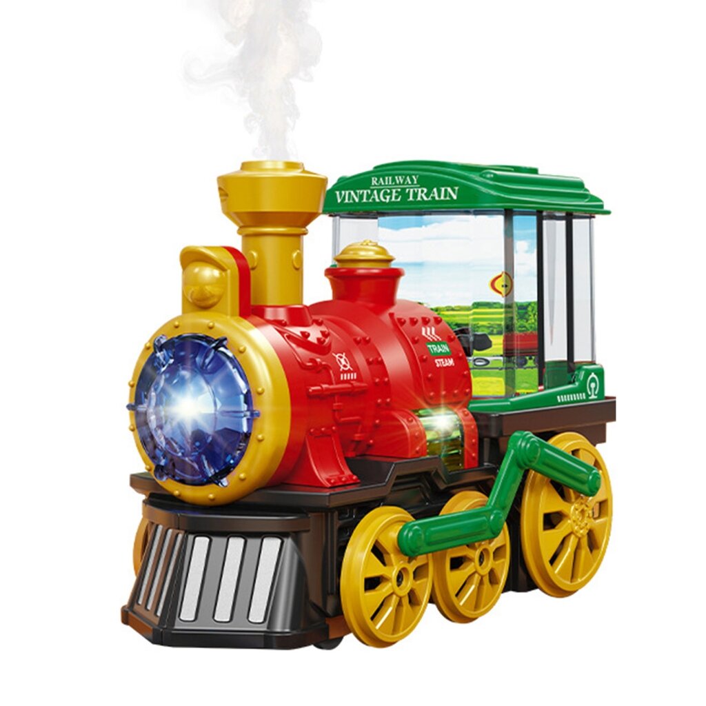 Детский Приключенческий Поезд Игрушка Интерактивный Поезд Светящаяся Игрушка для Детей от 3 + лет Рождественский Поезд Для Малышей