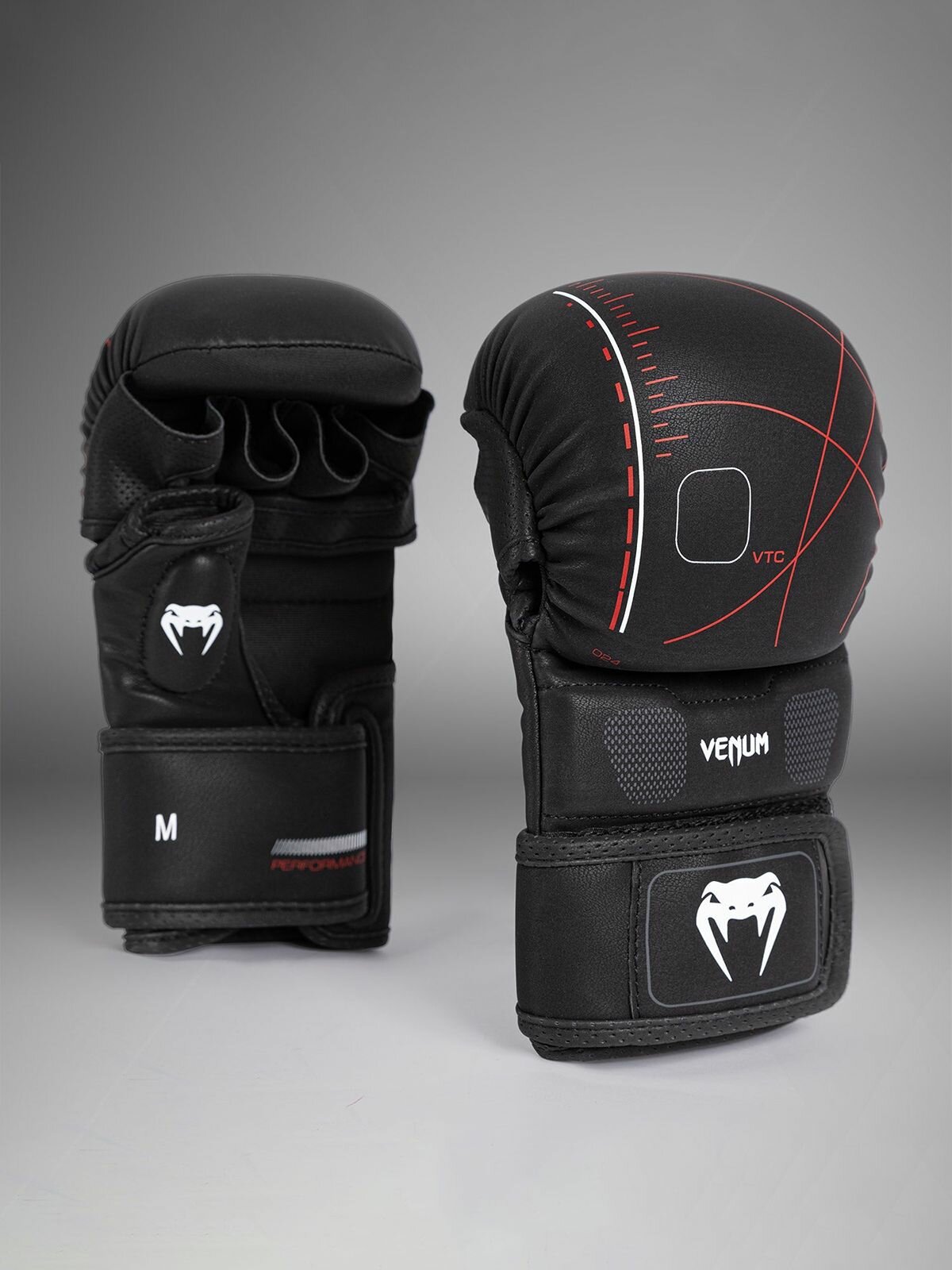 Перчатки ММА Venum Tactical XT Black/Fire Red (L/XL)