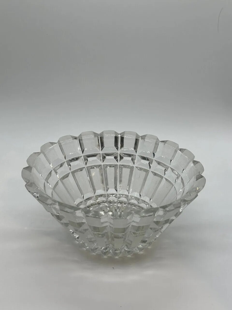 Хрустальная Салатница ссср 1970 годы винтаж шикарная