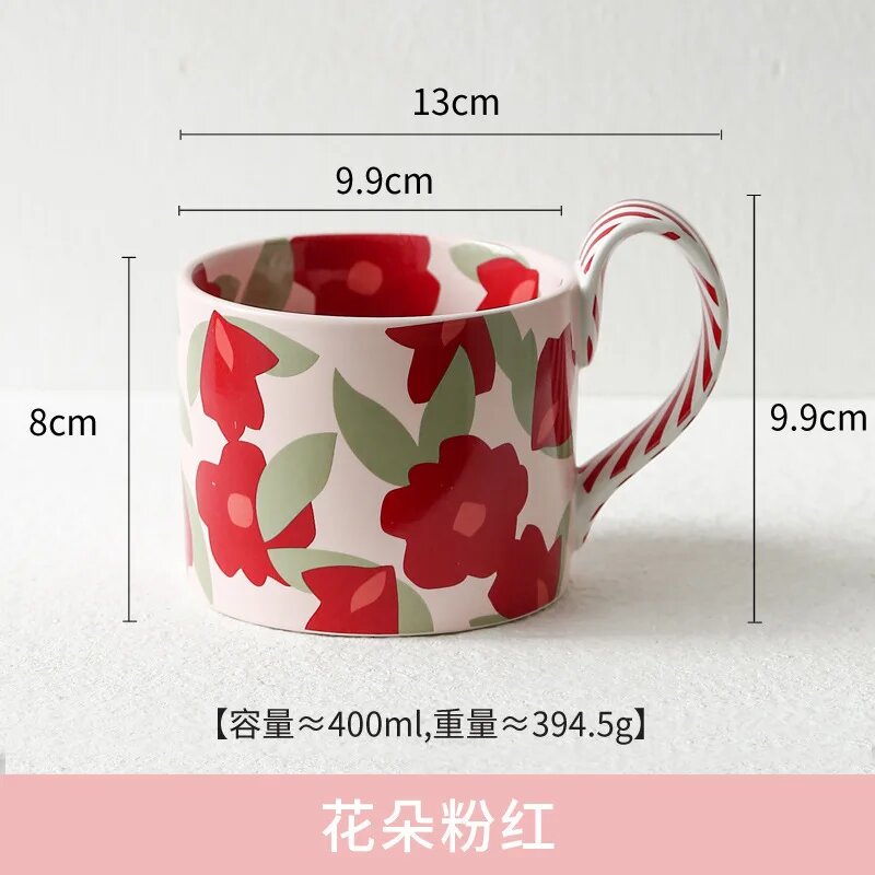 Керамическая кружка в корейском стиле, D, 401-500 мл