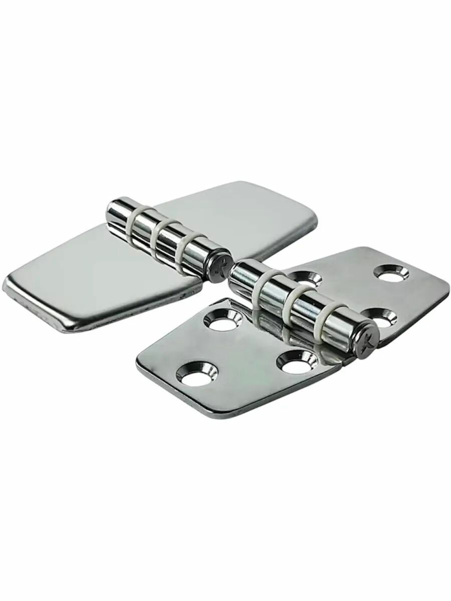 Петля полированная скрытая с фиксацией нержавейка