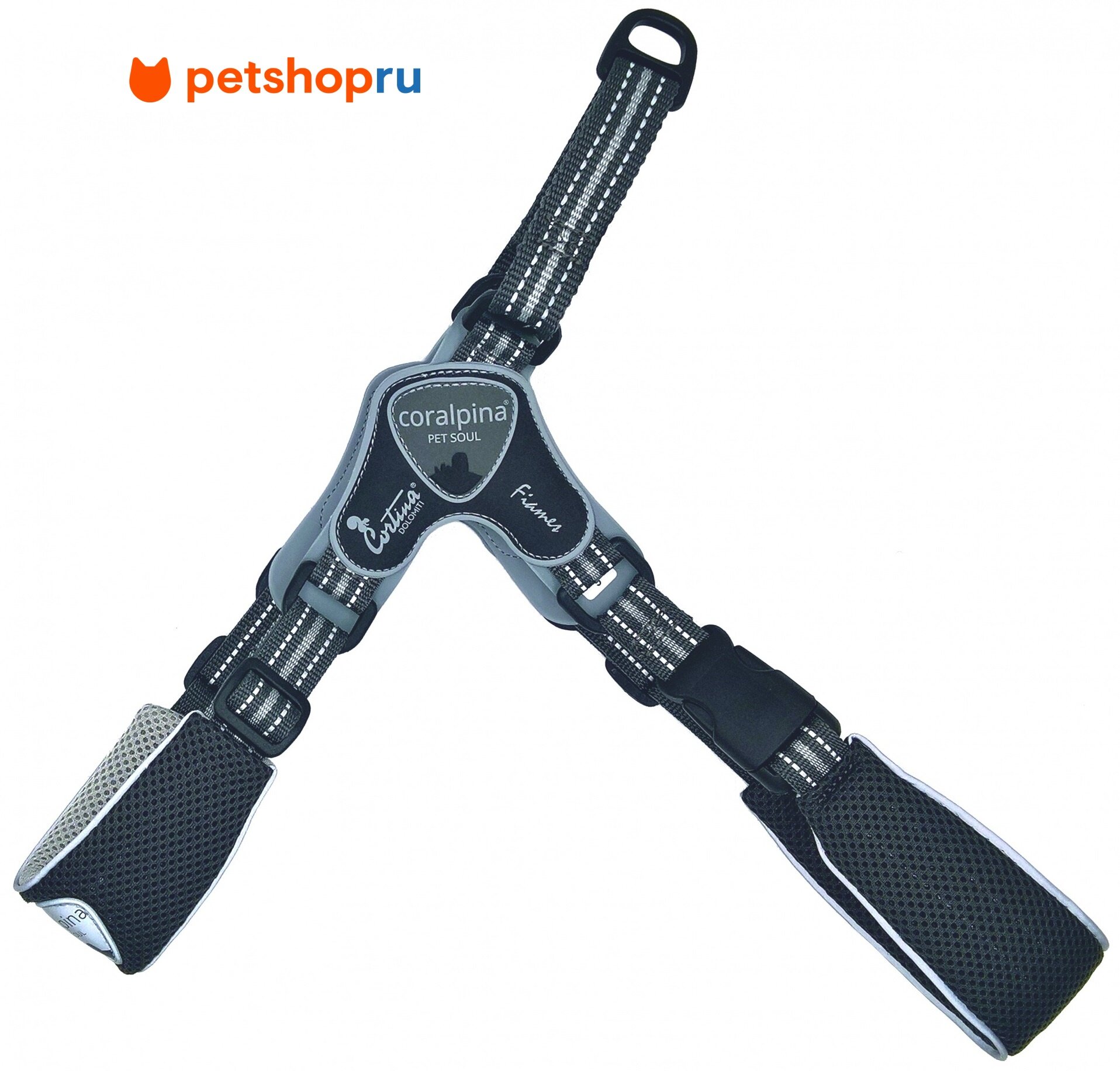 Мягкая шлейка, черная, 80-92 см