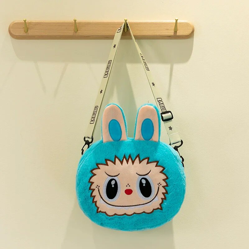 Детский новый мультипликационный рюкзак школьная сумка Kawaii Plush Toy Limited Crossbody Bag Suple Mobile Bag Ladies Card Girl Travel Gift, blue, SKU02941
