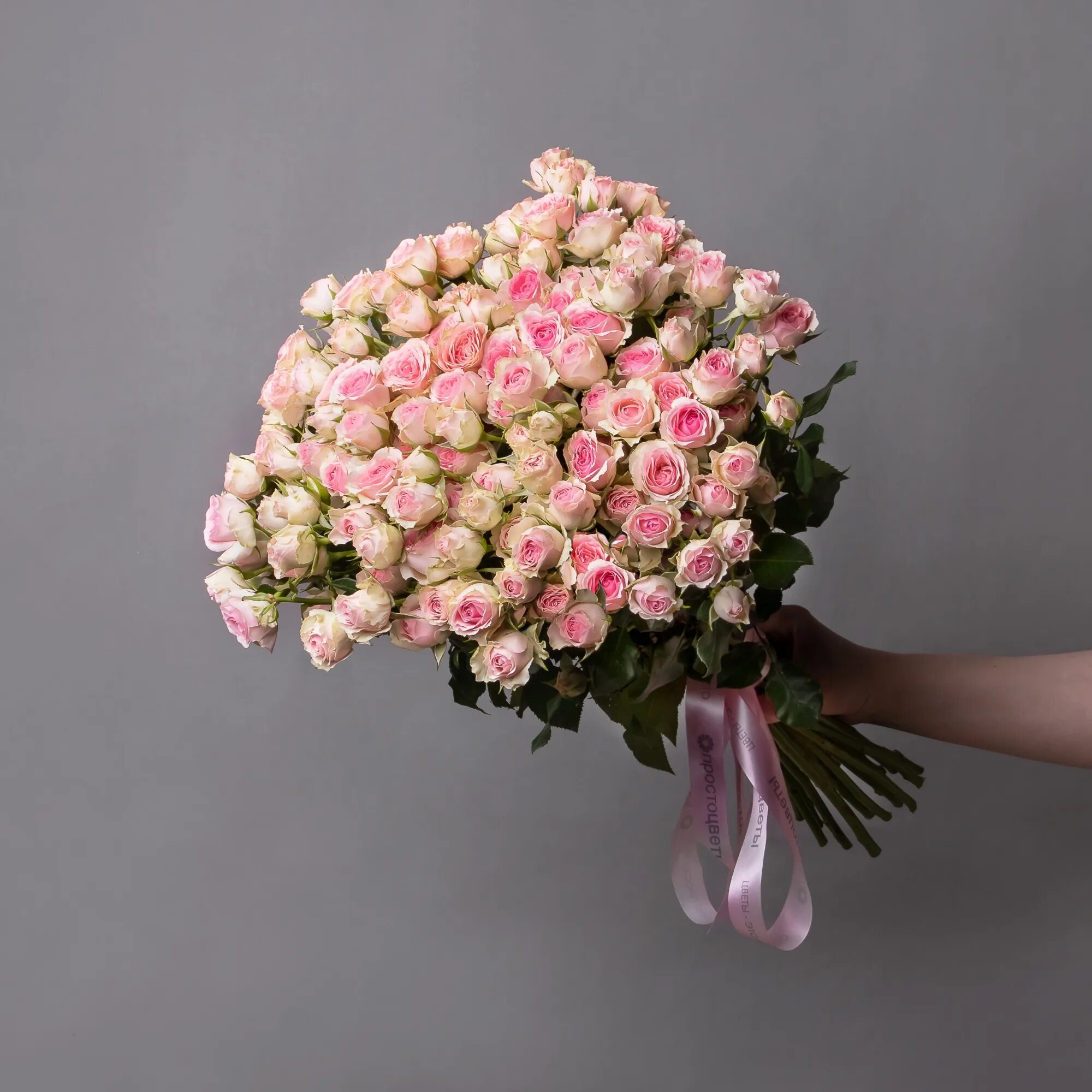 Букет Роза кустовая "Динара" 25 шт Высота 50 см Премиум от "Простоцветы"