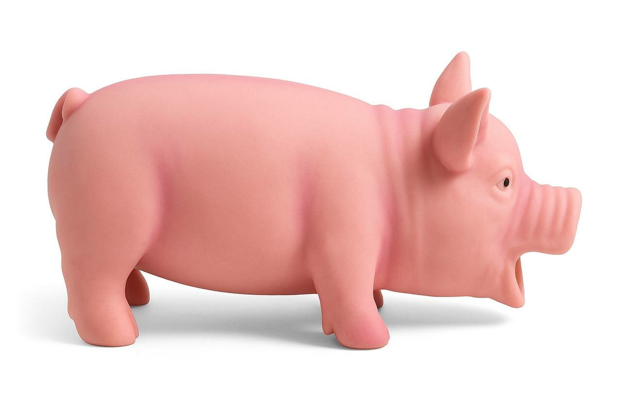 Игрушка для собак из латекса "Поросенок хрюкающий", 210мм