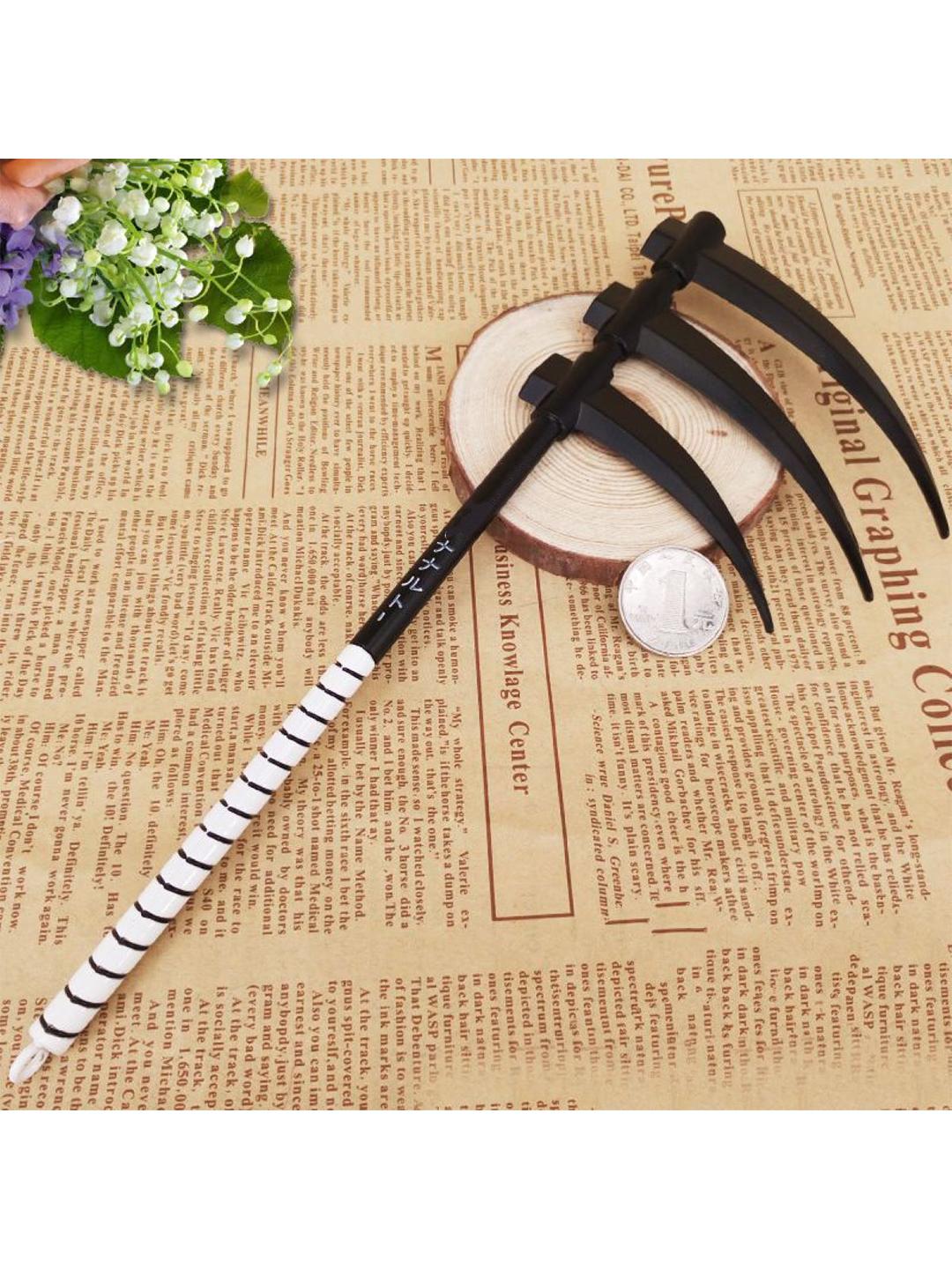 Трёх-Зубчатая Коса Хидана, Коллекционная Модель, 25см, Сталь