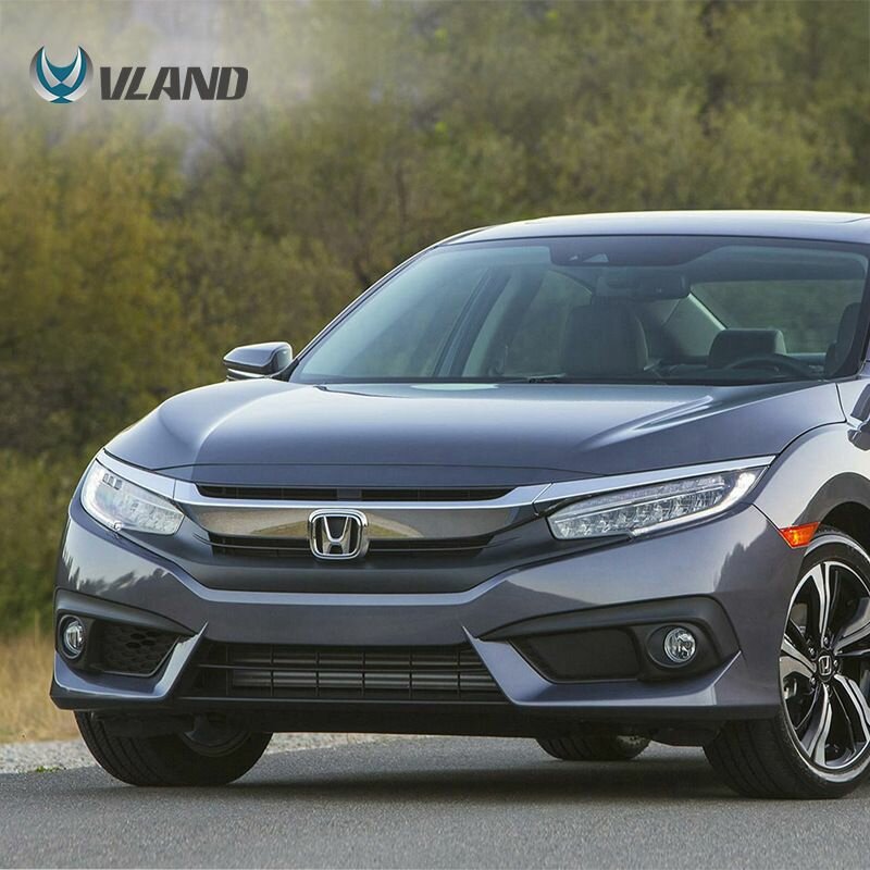 Фары, для Honda Civic Streamer, светодиодные, с указателями поворотов