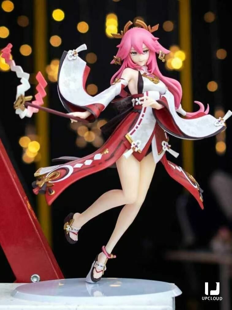 Фигурка Genshin Impact Яэ Мико, статичная, управление со смартфона, 25 см