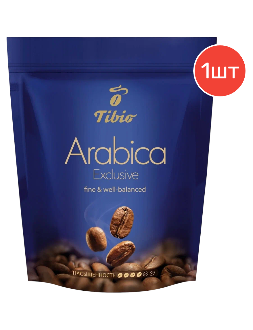 Кофе Tibio Арабика Эксклюзив, растворимый, средняя обжарка, 75г 1шт