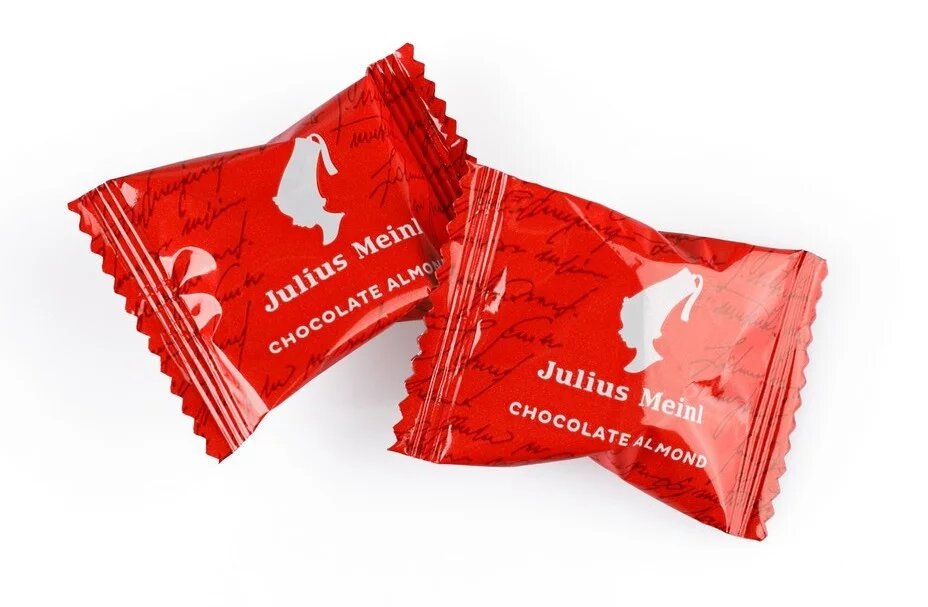 Конфеты "Миндаль в шоколаде" Julius Meinl, с корицей, без сахара, 750 г, 250шт.