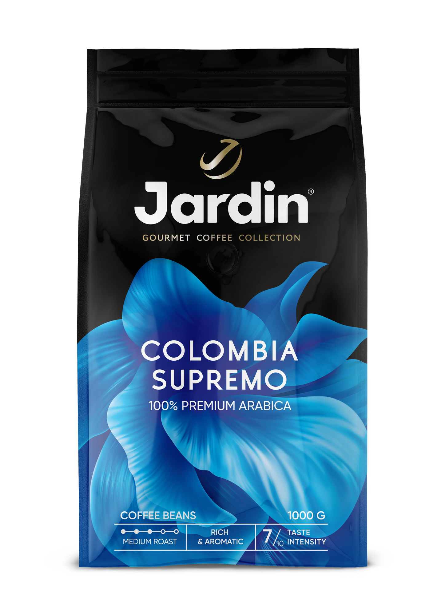Кофе в зернах Jardin Colombia Supremo, средняя обжарка, арабика, 1 кг