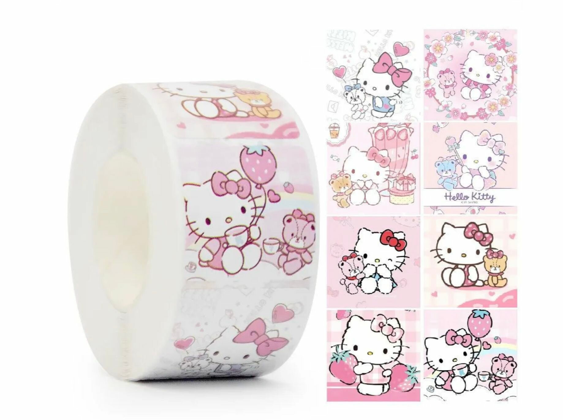 Наклейки для детей в рулоне, поощрительные стикеры, 500 шт