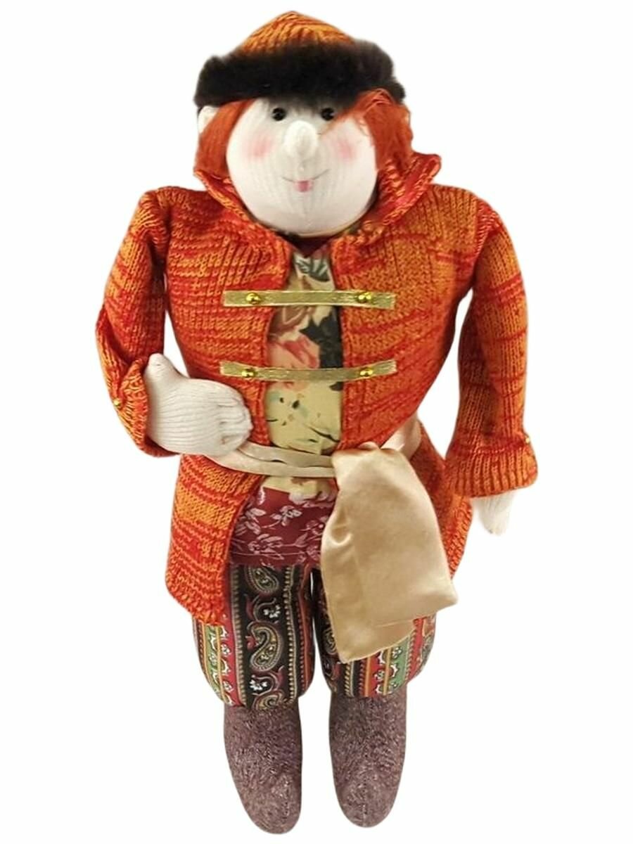 Кукла Царевич, текстильная, мягконабивная, игровая, подарочная, авторская, ручной работы