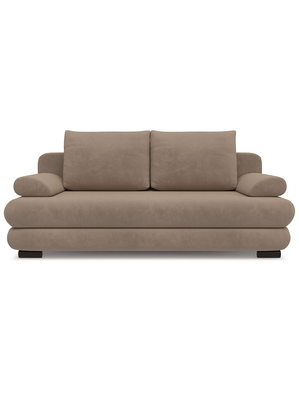 Диван-кровать раскладной PUSHE Фабио, велюр, бежевый Noel ivory