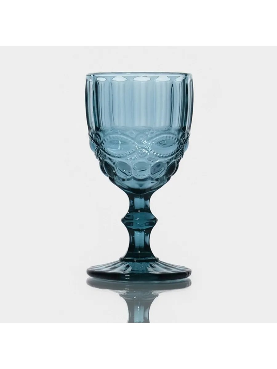 Элегантный набор синих бокалов для праздников