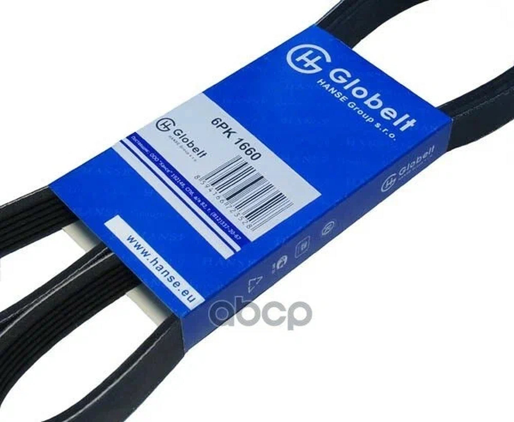 Ремень поликлиновой Globelt 6PK1660, для CHEVROLET