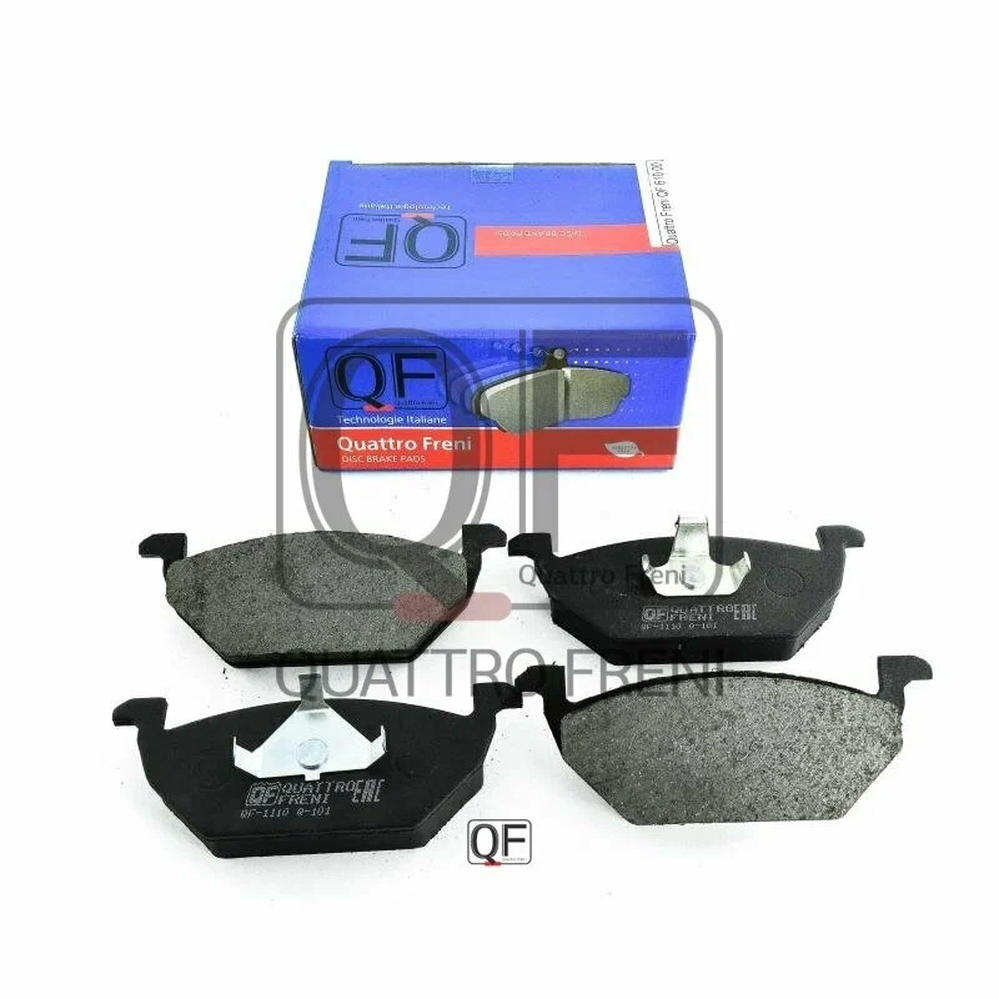 Колодки тормозные дисковые передние для а/м Audi, Seat, Skoda, Volkswagen, QUATTRO FRENI QF61000