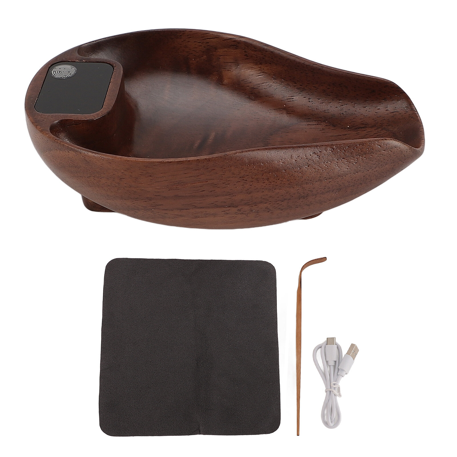 Деревянные чайные весы высокой точности 0,1 г 0,01 унции разрешение 0,3 до 200 г перезаряжаемые элегантные кухонные весы цвет орех