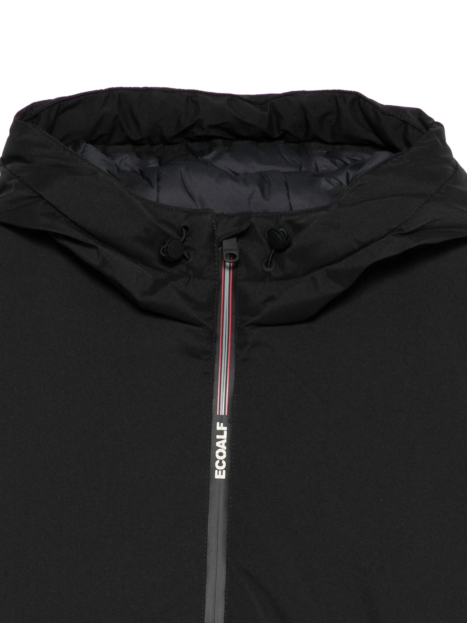 Куртка ECOALF Hooded zip-front jacket, размер M, black/black — фото 1