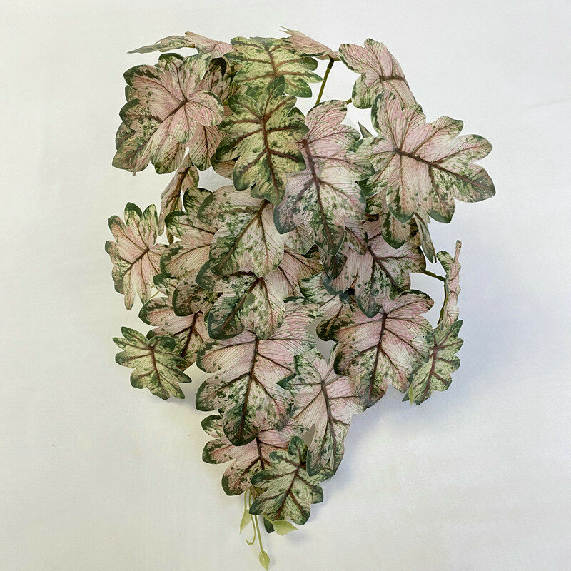 Искусственный бамбук настенный декор 3d печать реалистичная листва для домашнего оформления фотозона 77 розовый