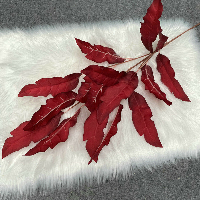 Стебли искусственной персиковой цветущей ветви для свадебных композиций фотоподставки домашний декор темно-красный