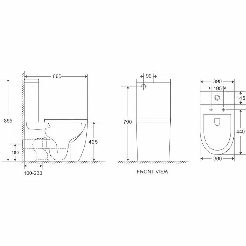 WeltWasser Merzbach 011 XL GL-WT 10000012096 с бачком и сиденьем Микролифт