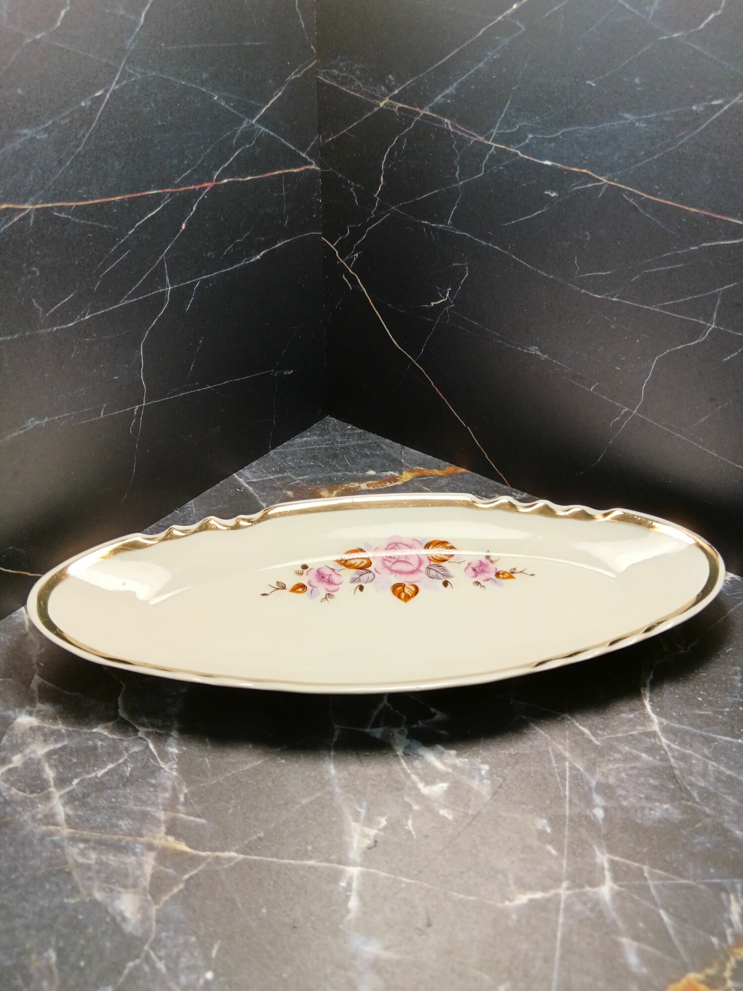 Селедочница блюдо Дулево, винтаж, 1990