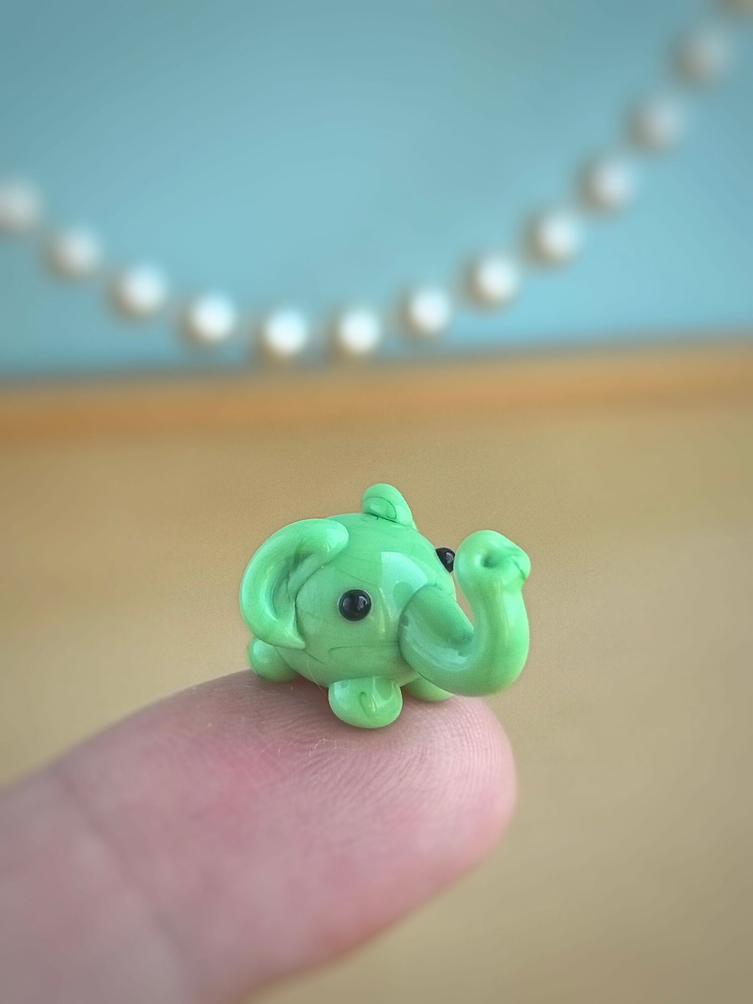 Фигурка стеклянная слоник Сувенир подарок на Новый год 2026