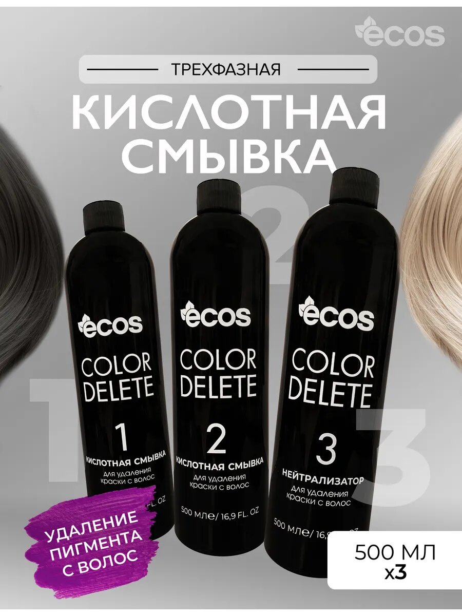 Смывка для волос Color Delete 500 мл