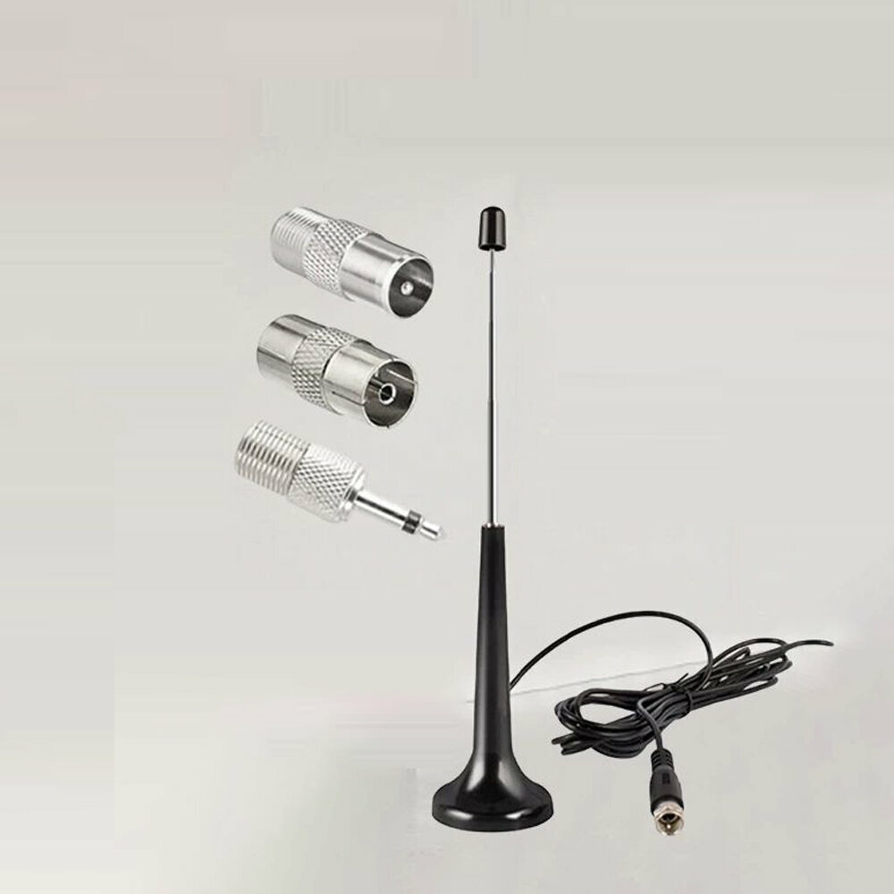 Комнатные антенны FM-радио с 3 адаптерами. Комнатная антенна для DAB-радио, сменная комнатная антенна сопротивлением 75 Ом для домашнего цифрового FM-радио.