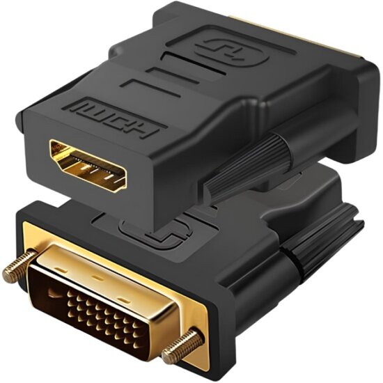 Переходник 5BITES DH1803G DVI (24+1) M / HDMI F