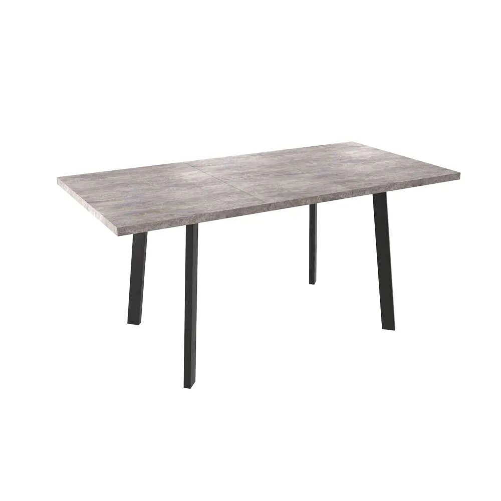 Стол обеденный раздвижной Angle 120 Дуб Цемент/черный