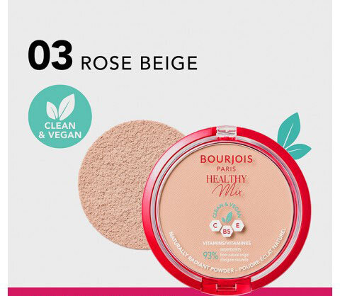 Bourjois Компактная пудра для лица Healthy Mix Clean&Vegan тон 03 Rose Beige 11 г