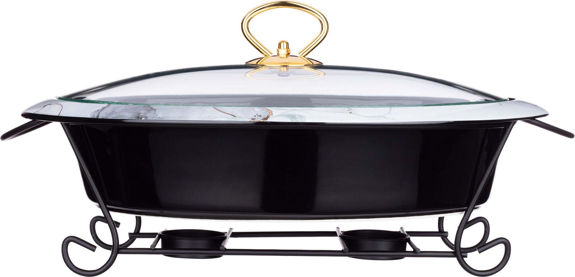 Мармит Lefard "Moon Art", с подогревом, со стеклянной крышкой, 1.75 л