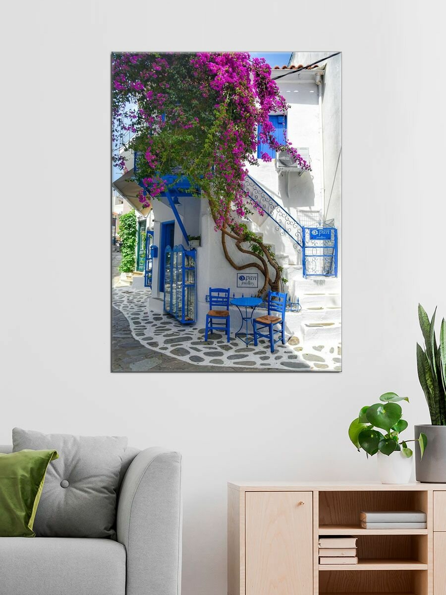 Картина на стену "Море Санторини", 50х70 см