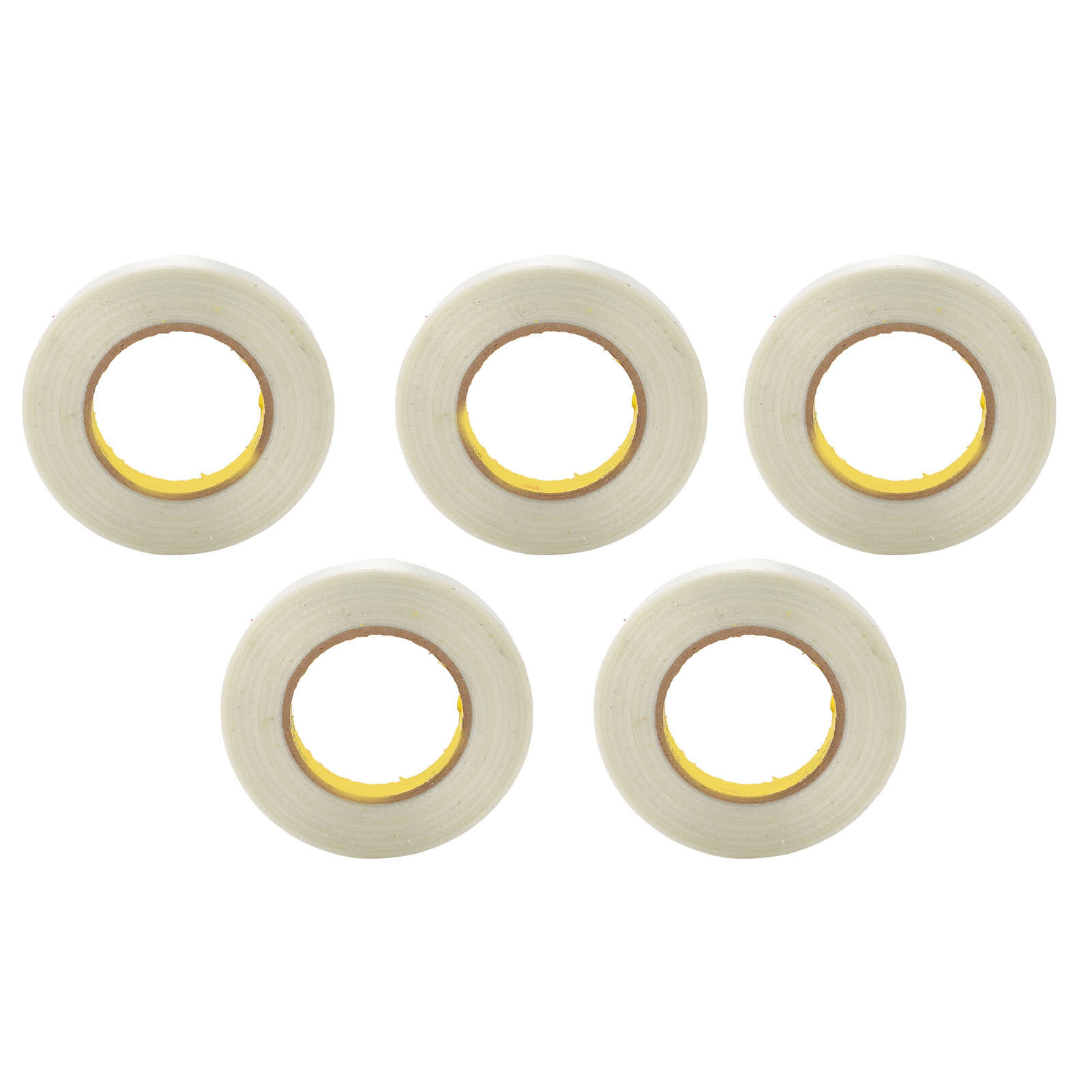 5 шт. Прозрачная армирующая лента из стекловолокна, прочная на разрыв, для упаковки и запечатывания.