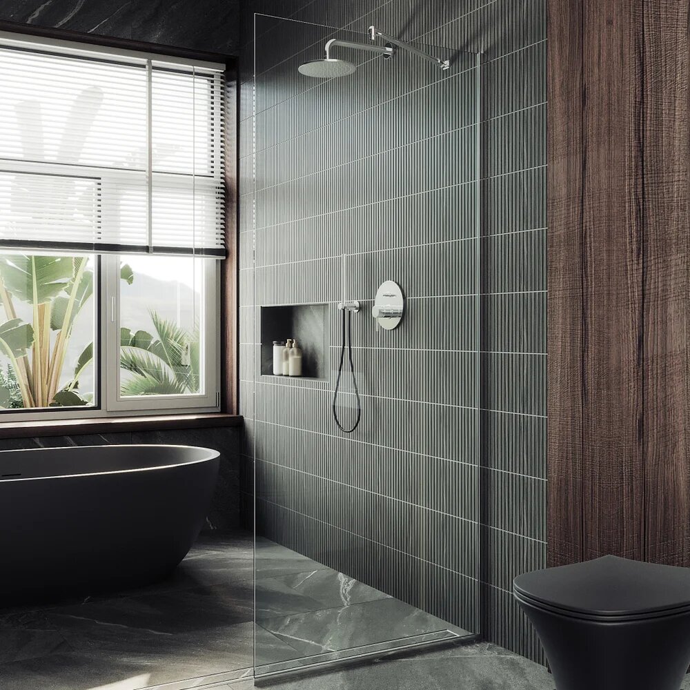 Душевая перегородка Maybahglass MGD-695-5у 79 см, стеклянная