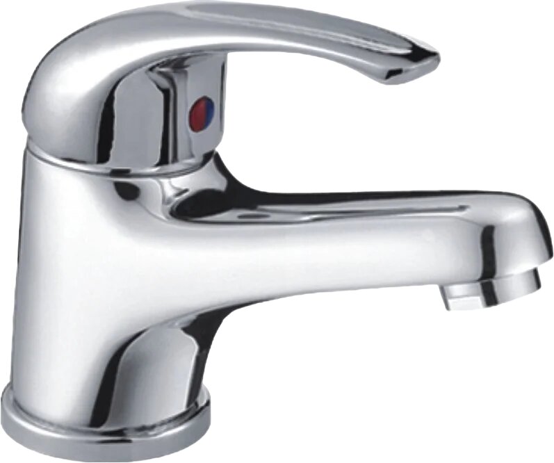 Смеситель для раковины Cron CN29 CN1029 хром, глянцевый, кран для ванной в раковину, рычажный, с керамическим картриджем