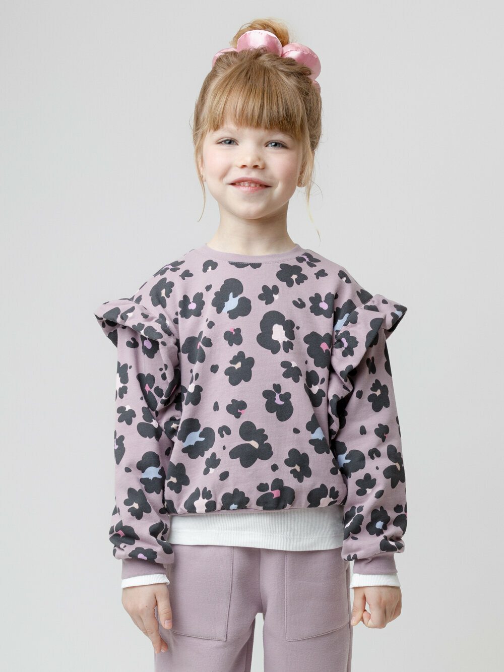 Свитшот КР 302870/сиреневый 3304 Н091 к619