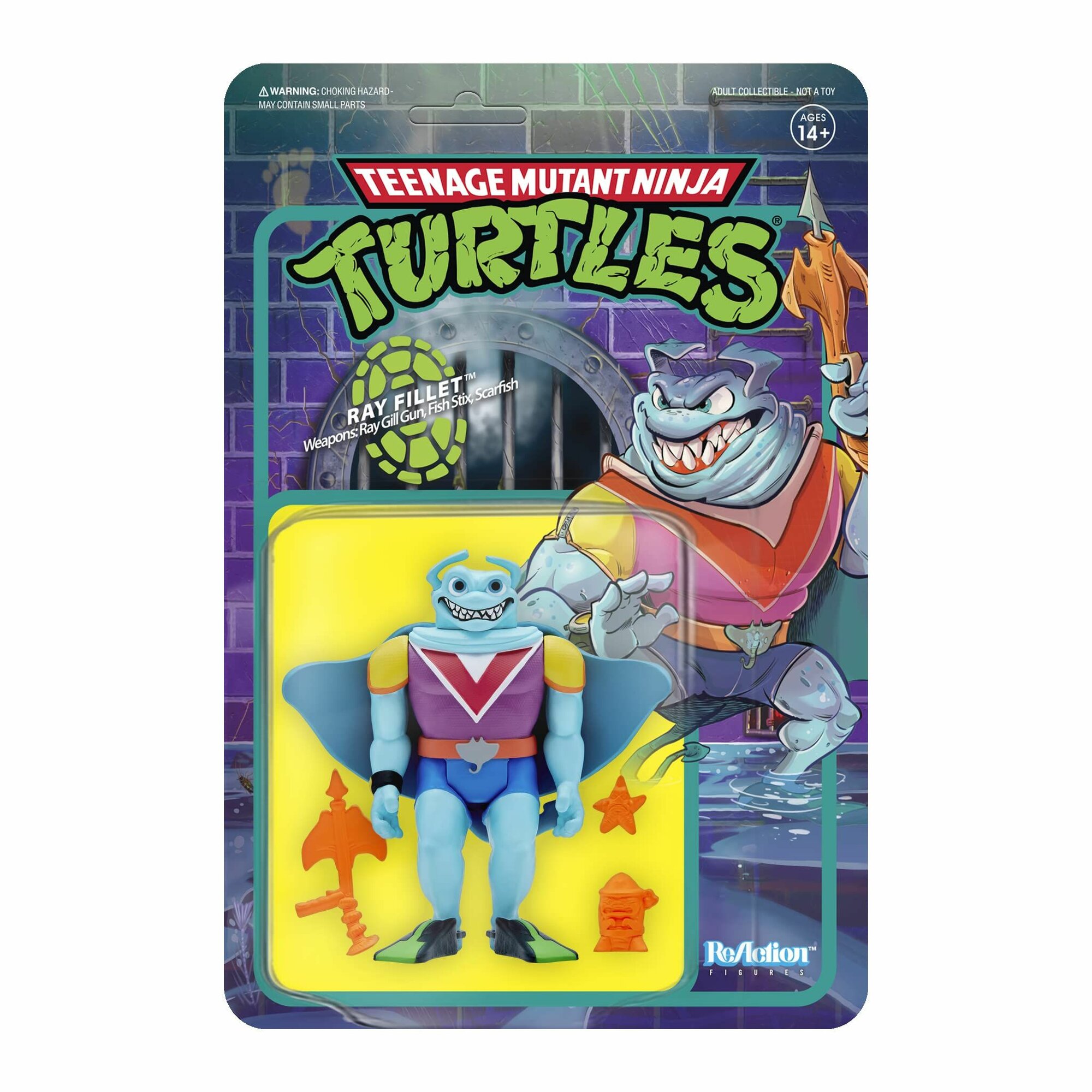 Super7 Teenage Mutant Ninja Turtles ReAction Figure TMNT / Фигура реакции черепашек-ниндзя-подростков-мутантов, фигурка героя, Коллекционные статуэтки