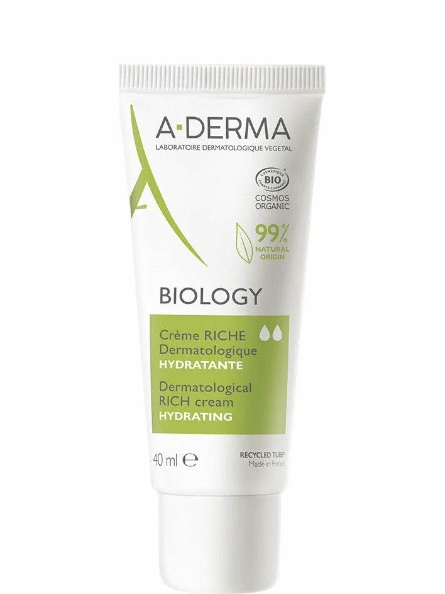 A-DERMA Увлажняющий крем для сухой кожи лица Biology